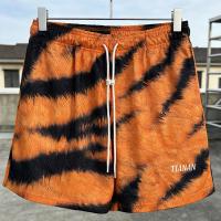 China Manufacturer Custom Men's Breathable Mesh Animal Print Quick Dry Basketball Running Gym Fitness Summer Plus Size Loose Shorts for sale