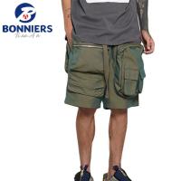 China OEM Customized Summer Nylon Cargo Shorts Running Joggers Shorts Printed Logo Trousers Plus Size Multi Pockets Zipper Men Shorts for sale