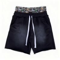 China Custom Camo Real Tree Print Double Layered Football Cotton Men'S Shorts Manufacturer Acid Wash Camouflage Biker Men Boxer Shorts for sale