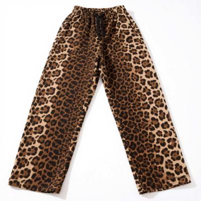 China Hot Selling High Quality Sports Men's Pants Trousers Custom Fitness Plus Size Running Joggers Leopard Print Baggy Men Sweatpants for sale