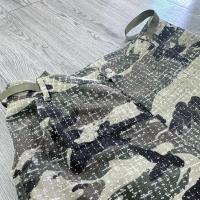 China Hot Sale Streetwear Plus Size Camo Baggy Mens Sweatpants Custom Ripped Outdoor Camouflage Canvas Stacked Sweat Cargo Pants for sale