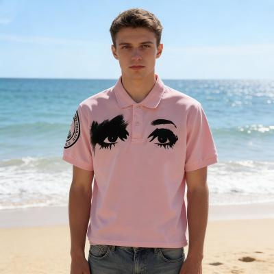 China Custom logo High Quality Golf Tees Rugby Kicking Summer Casual Style Polo Shirts Button up Short Sleeve Printed Boxy Gym Tshirt for sale