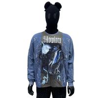 China Manufacturer Custom Men's Long Sleeve Riveted Screen Printed T-shirt High Quality Graphic French Terry Cotton Sweatshirt Tshirt for sale