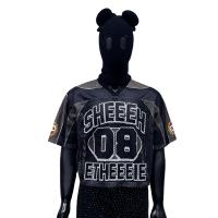 China Wholesale Custom High Quality Boxy Soccer Football Jersey Mesh Nylon Summer Hip Hop Y2k Short Rugby Uniform Printed Men's Shirt for sale