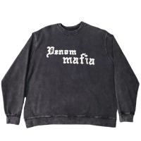 China Custom Applique Embroidery Sweatshirt High Quality Acid Wash Plus Size 100%Cotton Casual Long Sleeve T-Shirt for Men for sale