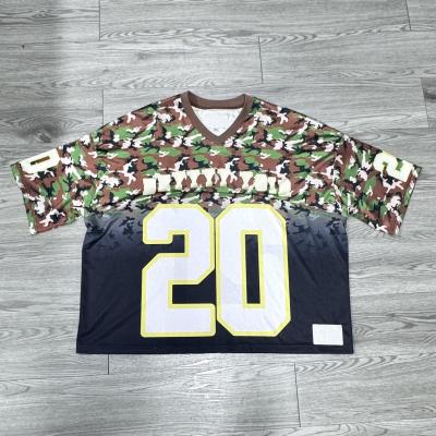 China 2025 New Arrival Custom Football Basketball Camouflage Tee Shirt Summer Breathable Mesh Polyester Camo Printed T-Shirt for sale
