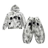 China Custom Logo High Quality Sweatpants Set Heavyweight Hooded Tracksuit Two Pieces Streetwear Minimalist 100% Cotton for sale