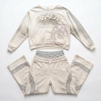 China Custom Track Suit Unisex Sweatsuit 100% Cotton Hoodie and Sweatpants Set Streetwear for sale