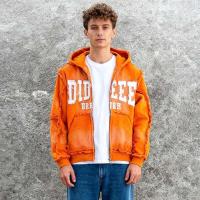 China distressed hoodie, rhinestone zip-up, vintage washed streetwear, men's oversized hoodie, grunge y2k hoodie for sale