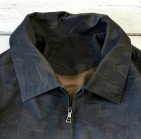 China Apparel Manufacturer Custom High Quality Men's Vintage Washed Gradient Zip up Bomber Jacket Streetwear Oversized Casual Coat for sale