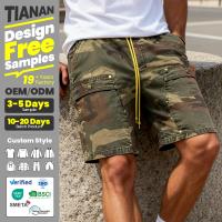 China Top Supplier Custom Brand Streetwear Men Cargo Shorts Camo Casual Shorts Men Vintage Washed Patch Y2K Oversized Quick Dry Shorts for sale