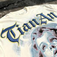 China Hot Supplier Fast Custom 240 Grams 100% Cotton Y2k Streetwear Oversized Men T-shirt Eco-Friendly Silk Printed Boxy t Shirts for sale