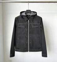 China Low Price Custom High Quality Cutting Denim Jacket Streetwear Oversized Men's Jacket Hoodies Fashion Men's Clothing Manufacturer for sale