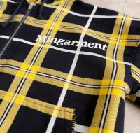 China Apparel Manufacturers Custom French Terry 100% Cotton Plaid Patchwork Color Block Zip up Hoodie Jacket for Men Stock Hoodies for sale