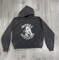 China Manufacturer Wholesale High Quality Blank Street Zip up Hood for Men Vintage Washed Distress Embroidery Boxy Fit Printing Hoodie for sale