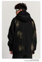 China Custom Heavyweight Acid Washed Cropped Shoulder Men'S Hoodies Wholesale Fleece Cotton Vintage Oversized Boxy Hoodie for sale