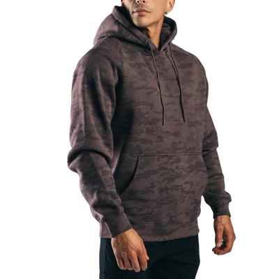 China Custom Logo Winter Warm Cotton Hoodies Drawstring Front Pocket Men Loose Fit Hoodie for sale