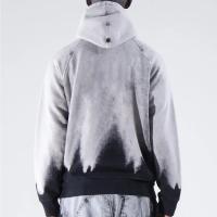 China High Quality Gradual Acid Wash Men'S Pullover Hoodies Custom Logo Fashion 100 %Cotton Heavyweight Loose Plus Size Hoodie Men for sale