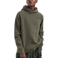 China Custom High Quality Acid Washed Blank Plain Men'S Hoodies Oversized Faded Old Sweatshirt Vintage Cropped Hoodie for sale
