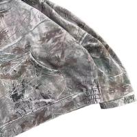 China Vintage Realtree Camo Hoodie, Distressed Raw Edge Hunting Sweatshirt, Oversized Washed Tree Print Streetwear Pullover Hooded Top For Men for sale