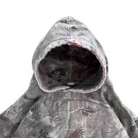 China Vintage Realtree Camo Hoodie, Distressed Raw Edge Hunting Sweatshirt, Oversized Washed Tree Print Streetwear Pullover Hooded Top For Men for sale