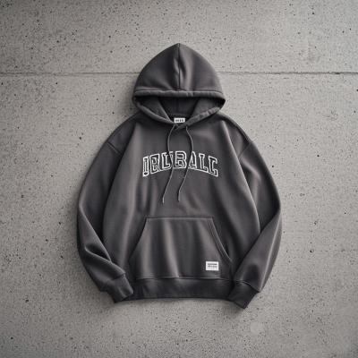 China Custom Spring Casual Heavyweight French Terry Cotton Oversized Men'S Hoodie Wholesale Designer Printed Letter Streetwear Hoodie for sale
