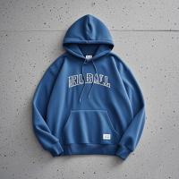 China Custom Spring Casual Heavyweight French Terry Cotton Oversized Men'S Hoodie Wholesale Designer Printed Letter Streetwear Hoodie for sale