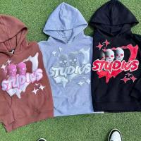 China Fashion Heavyweight Men Flared Sweatpants and Hoodie Sets Custom 2 Pieces Jogger Streetwear Tracksuit Puff Print Sweatsuit for sale