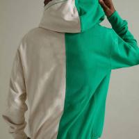 China Color Block Zip up Manufacturer Wholesale Custom Two Tone Golf Hoodie for Men Blank French Terry Plain Men'S Hoodies in Bulk for sale