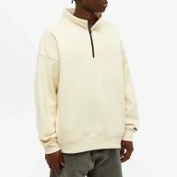 China Clothing Factory Custom Half Zip Plain Sweatshirt for Men Oversize Blank French Terry Pullover Designer Men'S Hoodie for sale