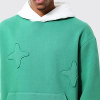 China Hoodie Manufacturer Custom Logo Streetwear HeavyWeight  French Terry 3d Printing Patchwork Blank Vintage Pullover Men'S Hoodies for sale