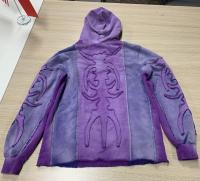 China Manufacturer Custom Men'S Hoodies Streetwear Embroidery Cropped Vintage Acid Wash Distressed Pullover Heavyweight Hoodie for Men for sale