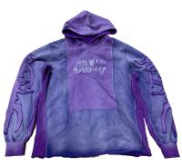China Manufacturer Custom Men'S Hoodies Streetwear Embroidery Cropped Vintage Acid Wash Distressed Pullover Heavyweight Hoodie for Men for sale
