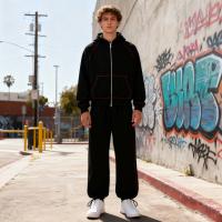 China Custom Casual Jogger Outdoor Sweatsuit Manufacturer Blank Baggy Oversized Streetwear Tracksuit Flared Sweatpants and Hoodie Set for sale