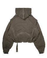 China Custom Heavyweight Cotton Streetwear Acid Wash Hoodie French Terry Plain Pullover Blank Oversized No Strings Cropped Hoodie Men for sale
