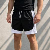 China Tianan Men's Color Block Mesh Basketball Shorts Elastic Waist Drawstring Quick Dry Athletic Streetwear Sports Gym Shorts OEM for sale
