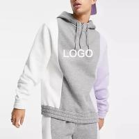 China Custom High Quality Xxxxl Hoodies 100% Cotton Quarter Zip up Printing Fleece Patchwork Blank Plain Men Hoodie for sale