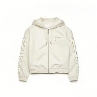 China Wholesale Custom Designer Rhinestone Heavyweight Blank Hoodie for Men Streetwear High Quality 450 Gsm Acid Wash Zip up Hoodie for sale