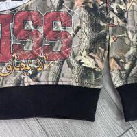 China Heavyweight Screen Print Camouflage Hoodie Men Clothing Streetwear Custom Camo Distressed Zip up 450 500 Gsm Hoodie for Unisex for sale