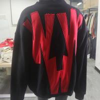 China Clothing Manufacturers Custom Men'S Patches Embroidery Hoodies Heavyweight 450 Gsm  Oversized Distressed Zip up Hoodie for Men for sale