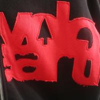 China Clothing Manufacturers Custom Men'S Patches Embroidery Hoodies Heavyweight 450 Gsm  Oversized Distressed Zip up Hoodie for Men for sale