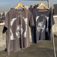 China High Quality Sun Faded Tee Fashionable Oversized Breathable Regular Fit Tshirt Custom Running Boxy Summer Men's Cartoon T-shirt for sale