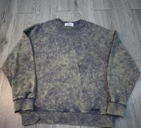 China Custom Vintage Tie-Dye Men'S Hoodies & Sweatshirts Manufacturers Wholesale Heavyweight Distressed Cropped Oversized Sweatshirt for sale