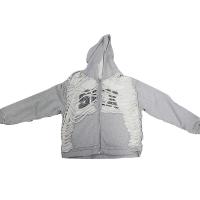 China Fashion High Quality Custom Logo 100% Cotton Hoodies Skull Streetwear Men'S Hoodies Skeleton Oversized Unisex Zip up Hoodies Men for sale