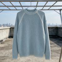 China Custom Men Stylish Knit Pullover Jumper Sweater American Vintage Heavyweight Oversized Retro Streetwear Winter Long Sleeve Top for sale