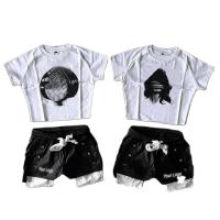 China Oem Printed Breathable Cotton Summer Hot T-Shirt and Shorts Set Men'S Wholesale Custom High Quality Jogging Suit for Men for sale