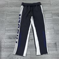 China Custom Baggy Side Stripe Sweat Jogger Men's Casual Pants High Quality 100% Cotton Outdoor Wide Leg Sports Sweatpants for Men for sale