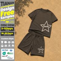 China Tianan Clothing Manufacturer Multi-Color Shorts Set Custom Logo Craft Summer Shorts Set High Quality for sale
