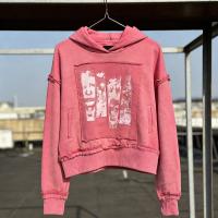 China Clothing Manufacturer Custom Heavyweight Oversized Streetwear Men's Hoodie Printed Embroidered 100%cotton Side Pocket Sweatshirt for sale