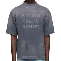China OEM/ODM Acid Washed Vintage Tee Wash Graphic T Shirt for Men Cotton Custom Oversize Distressed Printed Men's Fleece T-shirts for sale